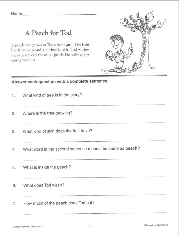 Printables Short Comprehension Passages For Grade 4 Tempojs Thousands Printables Short Comprehension Passages For Grade 4 Tempojs Thousands